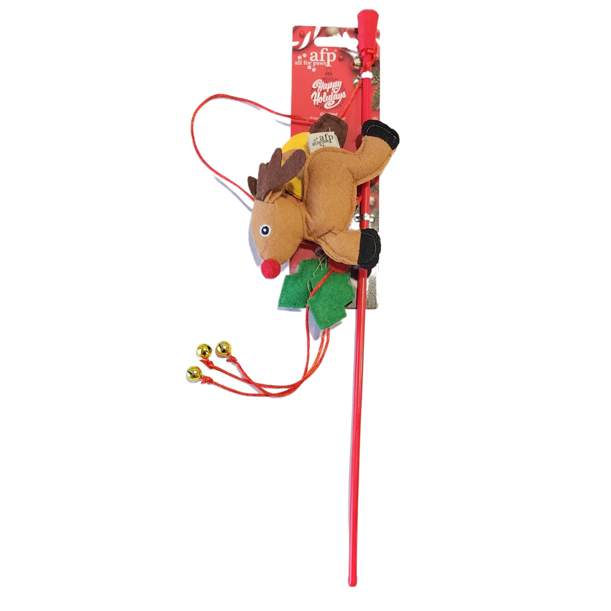 AFP Xmas Wand Reindeer - Cat Toy - Cat-Toys : Pet Essentials New ...