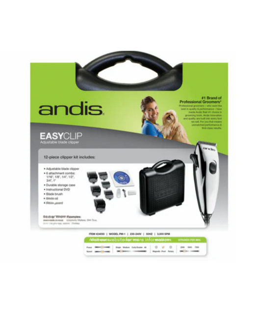 Andis Easyclip Clipper (12pce kit) - Dog & Puppy Grooming Online | Pet ...